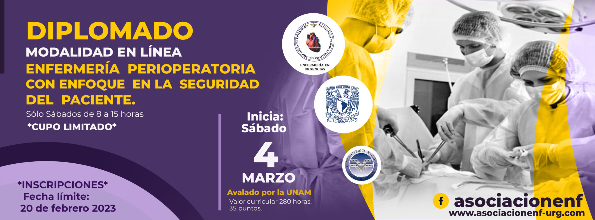 Diplomado en Enfermería preoperatoria con enfoque en la seguridad del ...